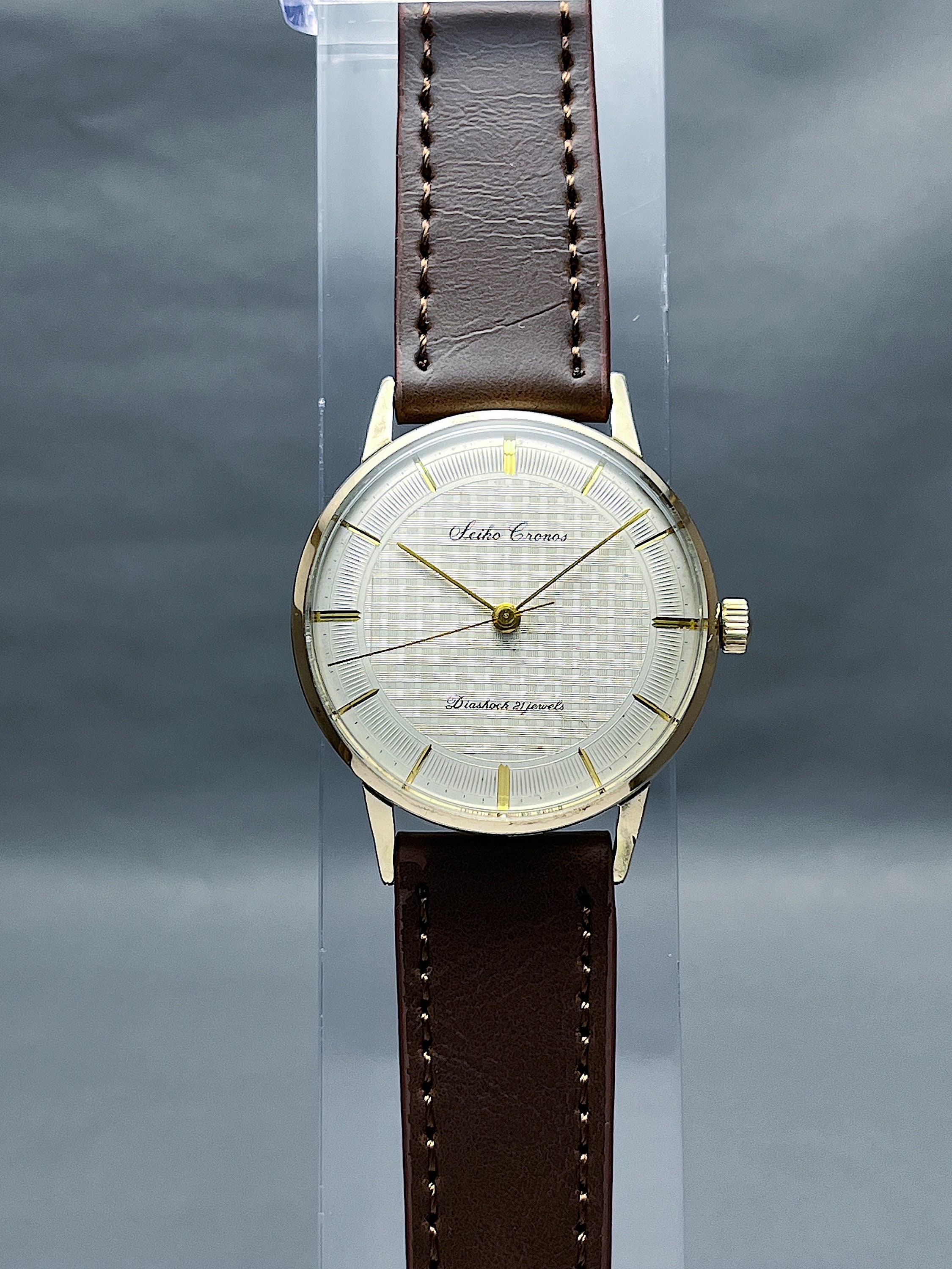 Vintage Seiko Cronos Complex Textures Dial - Etsy