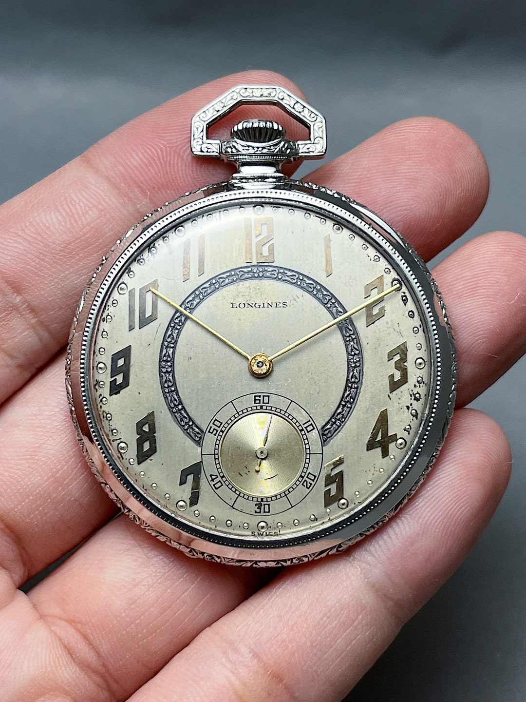 Antique Longines Pocket Watch From 1921 - Etsy