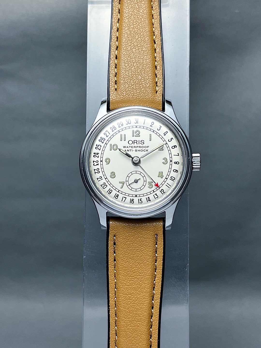 Vintage ORIS Pointer Date Small Seconds White Dial - Etsy