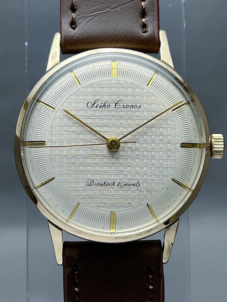 Vintage Seiko Cronos Complex Textures Dial - Etsy