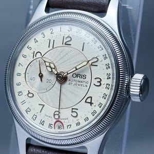 Vintage ORIS BIG Crown Reverse Pointer Date Small Seconds 33 Mm - Etsy