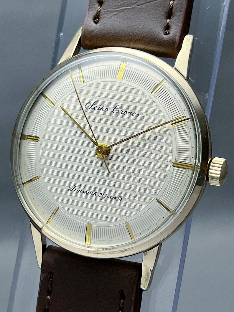 Vintage Seiko Cronos Complex Textures Dial - Etsy
