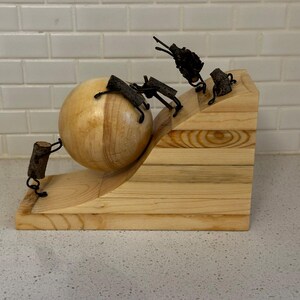 Sisyphus Sculpture Reclaimed Wood - Demons - #282 - Etsy