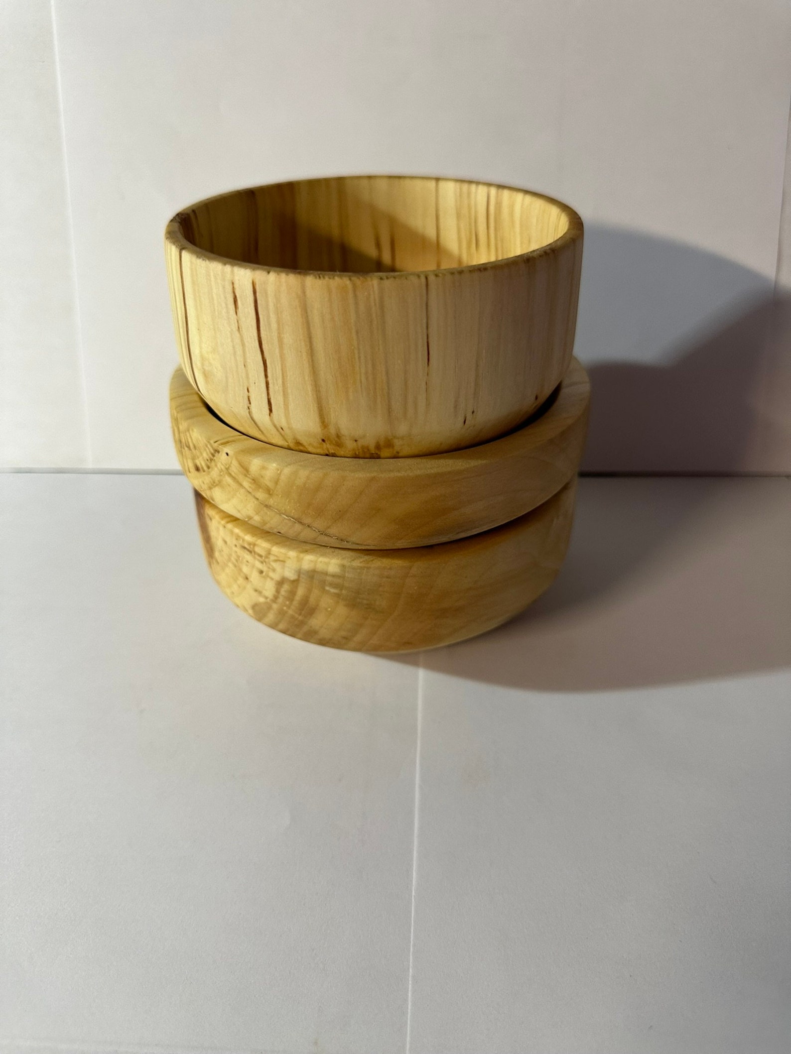 Wooden Snack Bows set of 3 Aspen Wood - Etsy