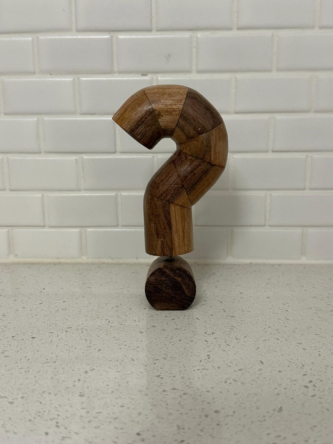 Question Mark Wood Sculpture - Etsy UK