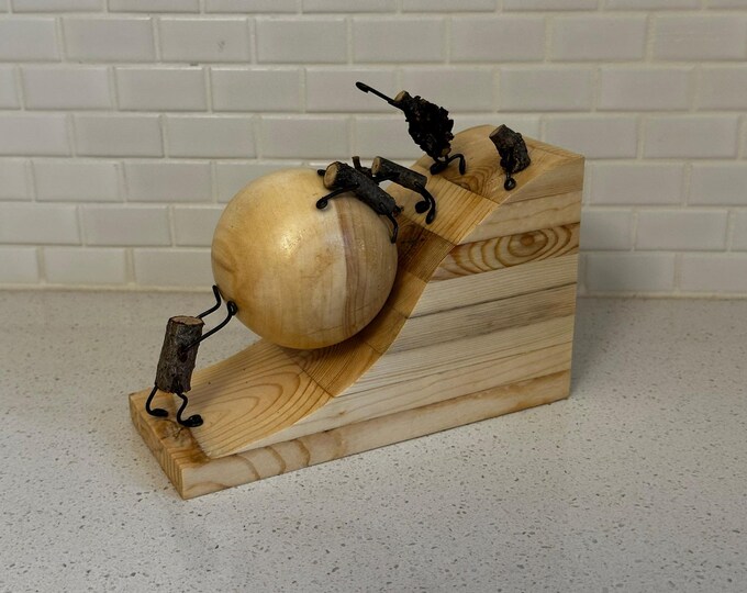 Sisyphus Sculpture Reclaimed Wood - Demons - #282 - Etsy