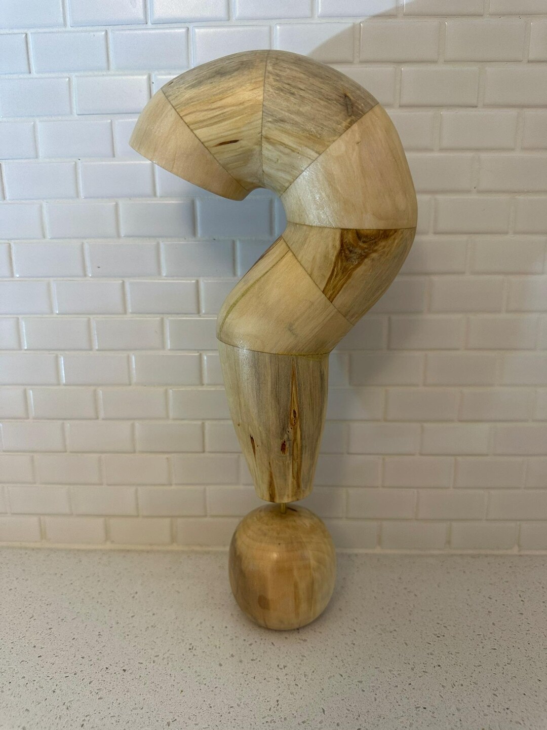 Question Mark Wood Desk Sculpture - Etsy