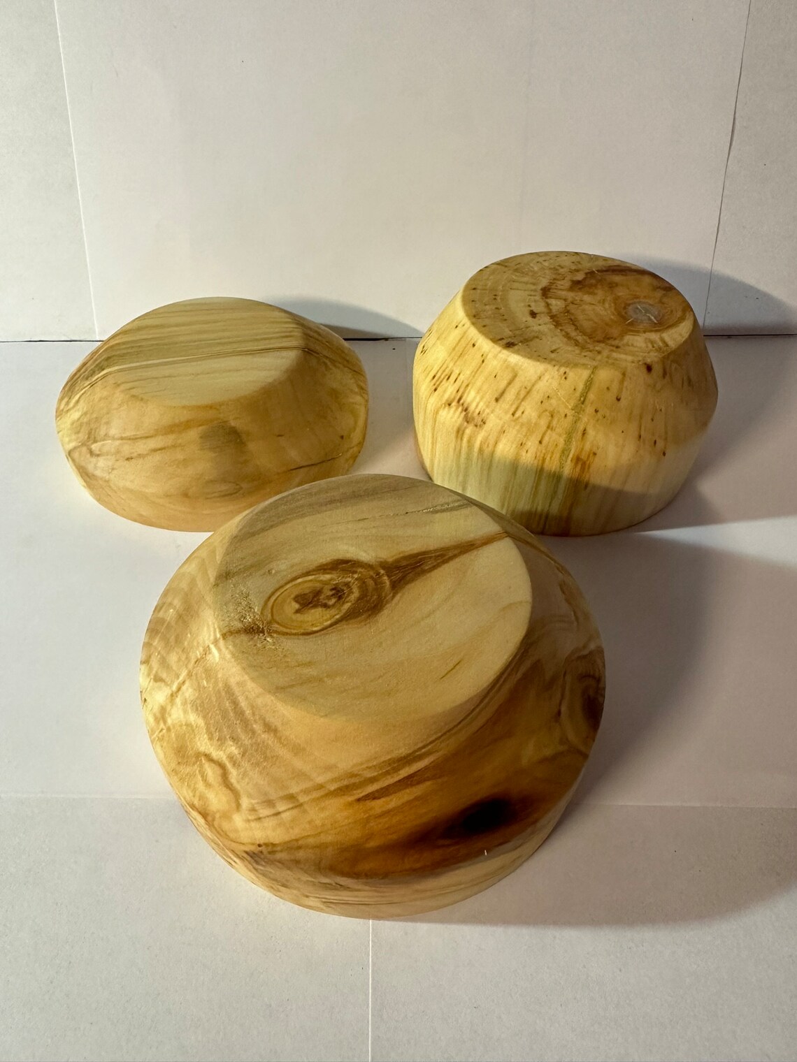 Wooden Snack Bows set of 3 Aspen Wood - Etsy