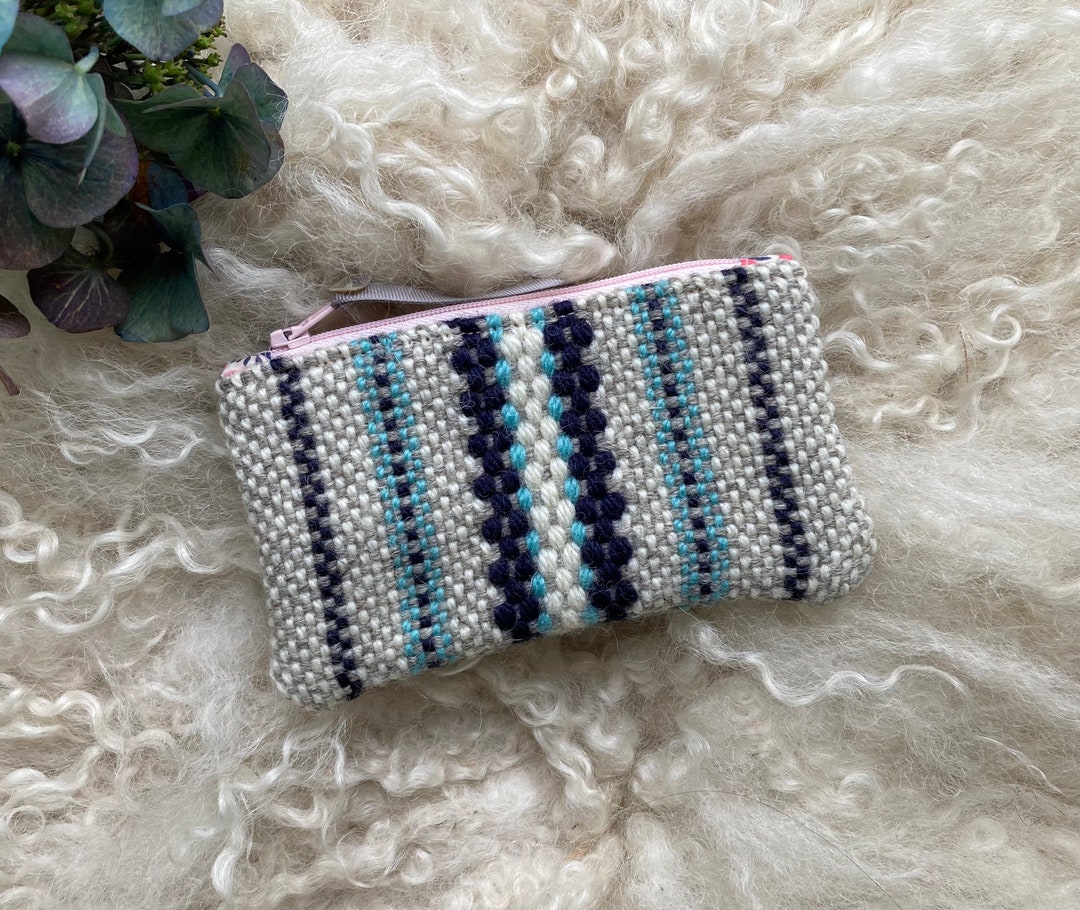 Woolly Wallet: Sky Blue Handwoven and Handcrafted With a - Etsy