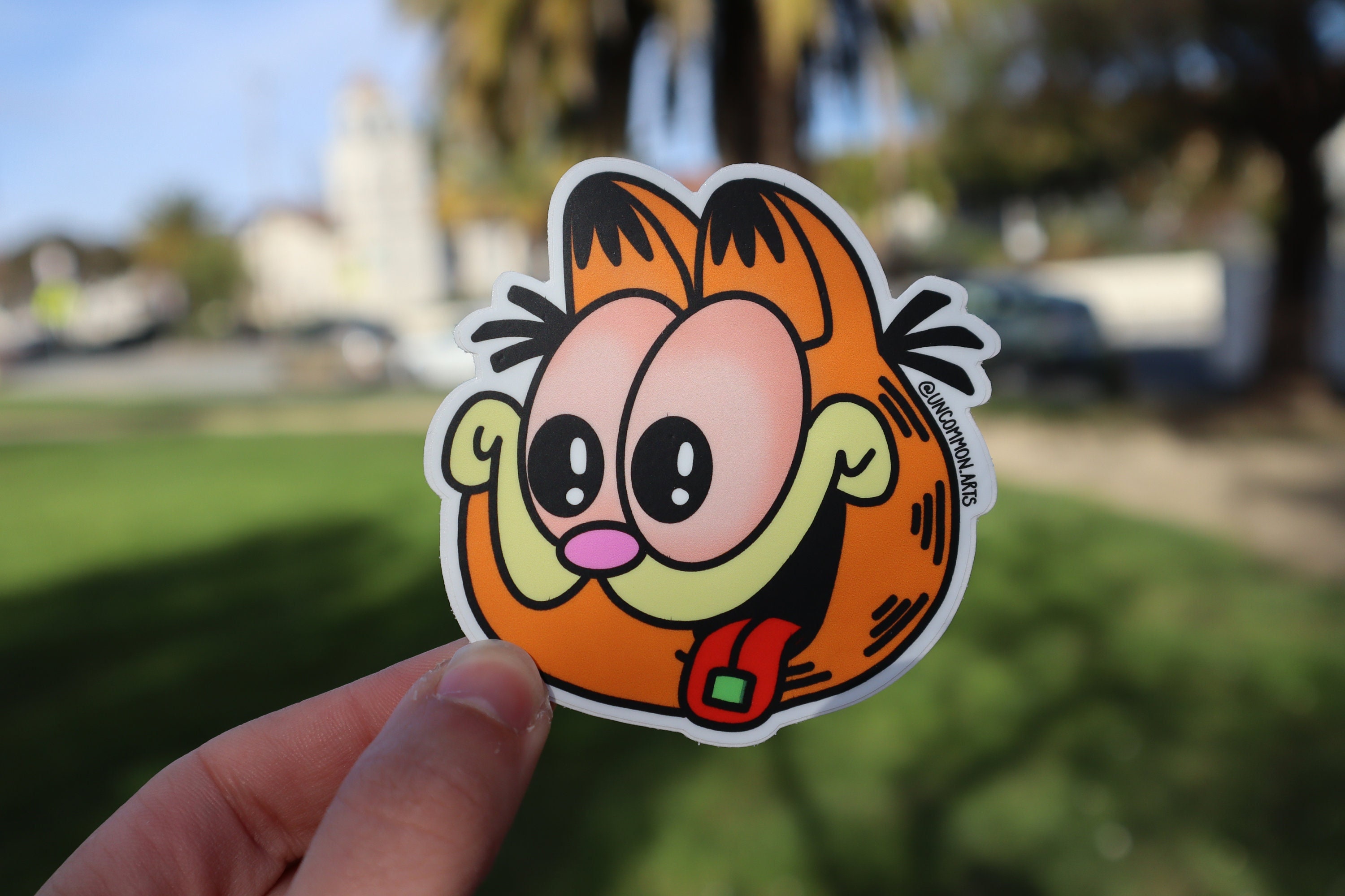 Garfield Smoking Weed Sticker - Etsy