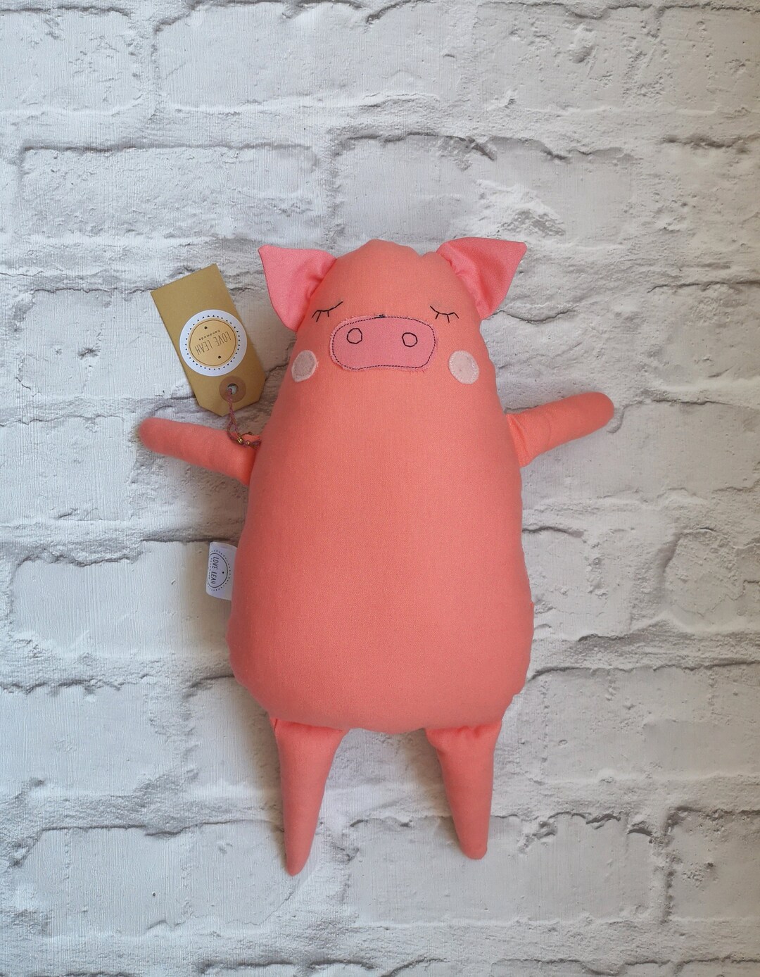 Cuddly Pig Pig Soft Toy - Etsy