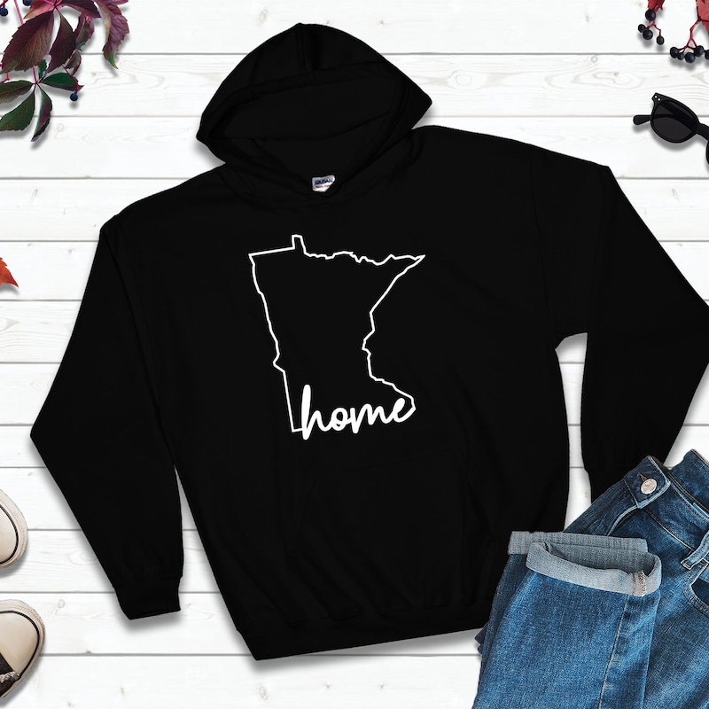 Minnesota Hoodies Xl Blue - Etsy