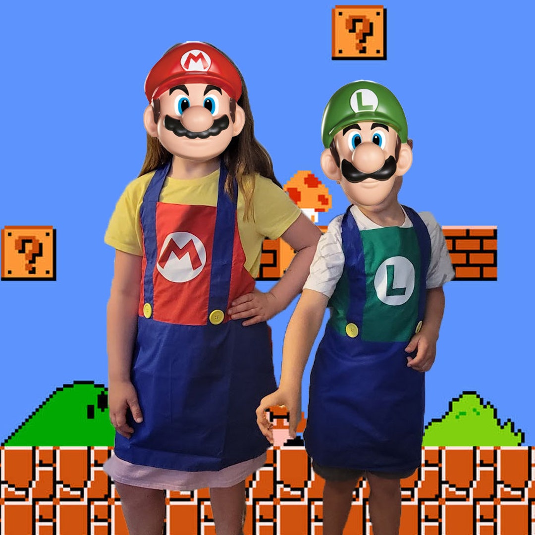 Super Mario,luigi,dress-up Apron,character Apron,make-believe,kitchen ...