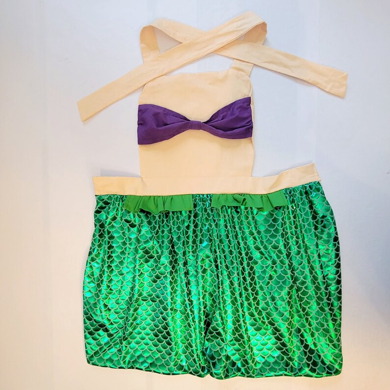 Ariel Dress-up Apron, Princess Costume, Character Apron, Make-believe ...