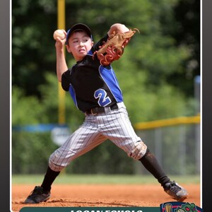 Custom Trading Baseball Card Canva Template Custom Sport Cards Kids ...