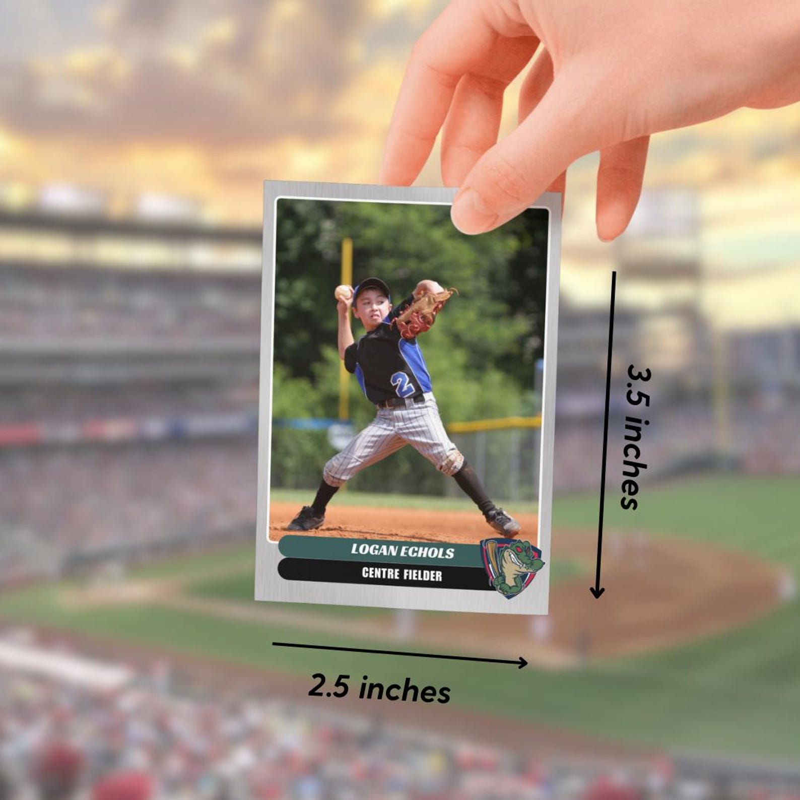 Custom Trading Baseball Card Canva Template Custom Sport Cards Kids ...