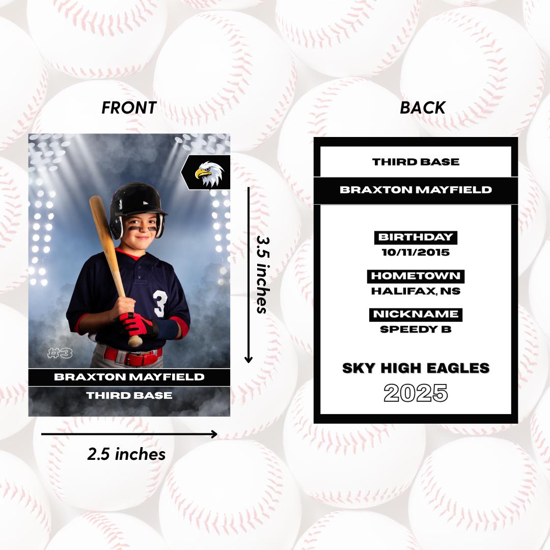Custom Trading Baseball Card Canva Template Custom Sport Cards Kids ...