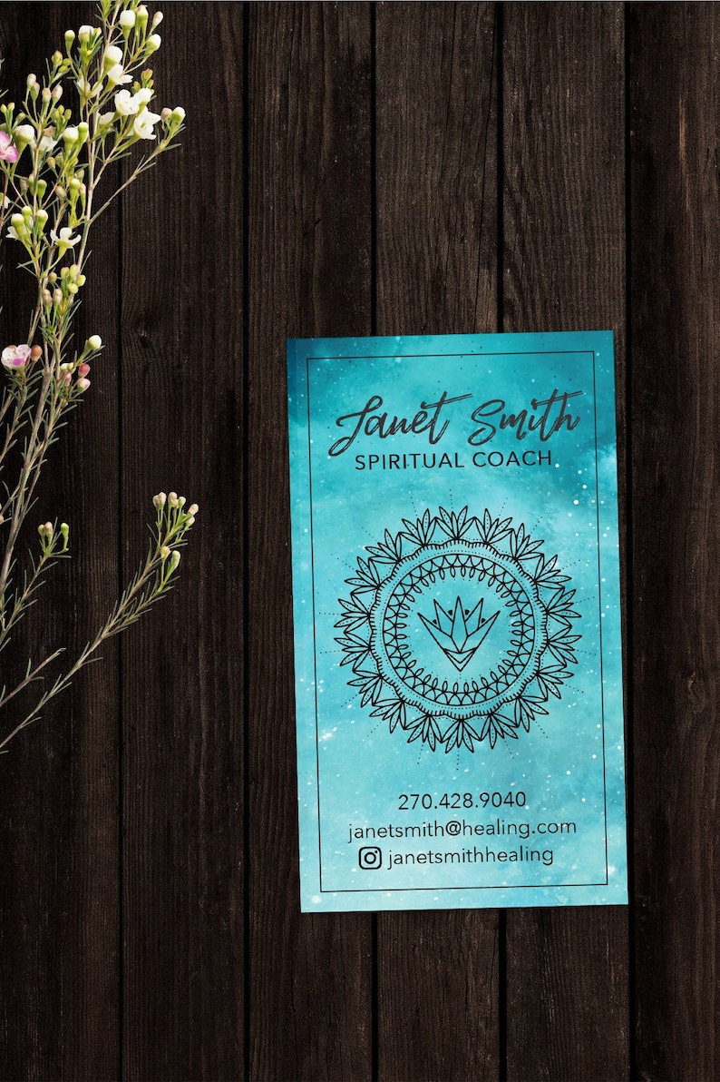 Business Card, Business Card, Spiritual, Metaphysical, Mandala, Chakra ...