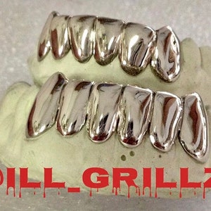 Handmade Custom .925 Sterling Silver Grillz - Etsy