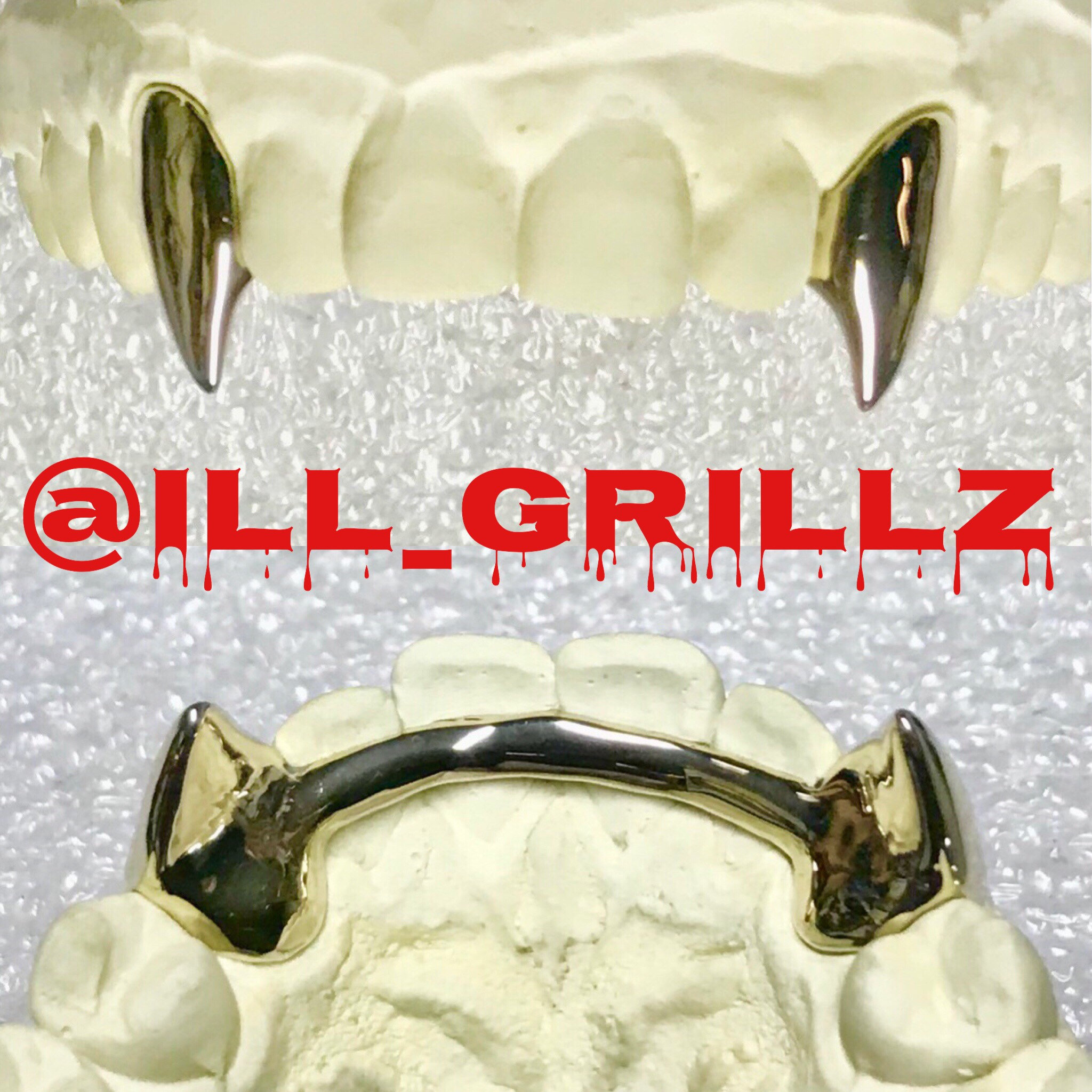 Handmade Custom Dental Gold Long Fang Grillz - Etsy