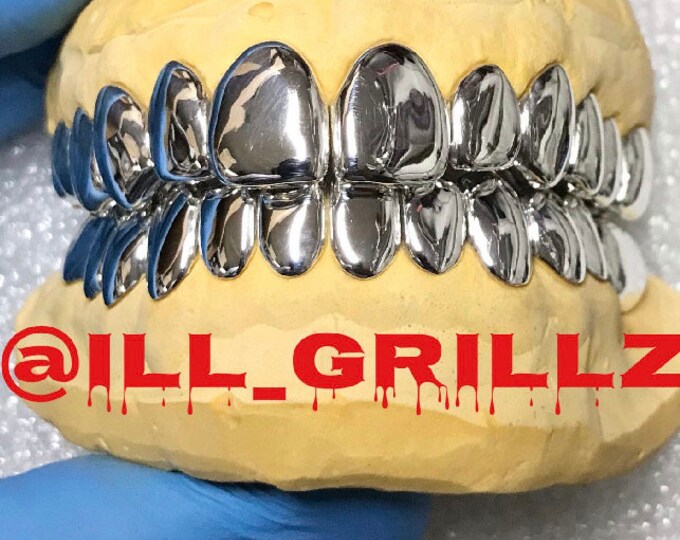 Handmade Custom .925 Sterling Silver Grillz - Etsy