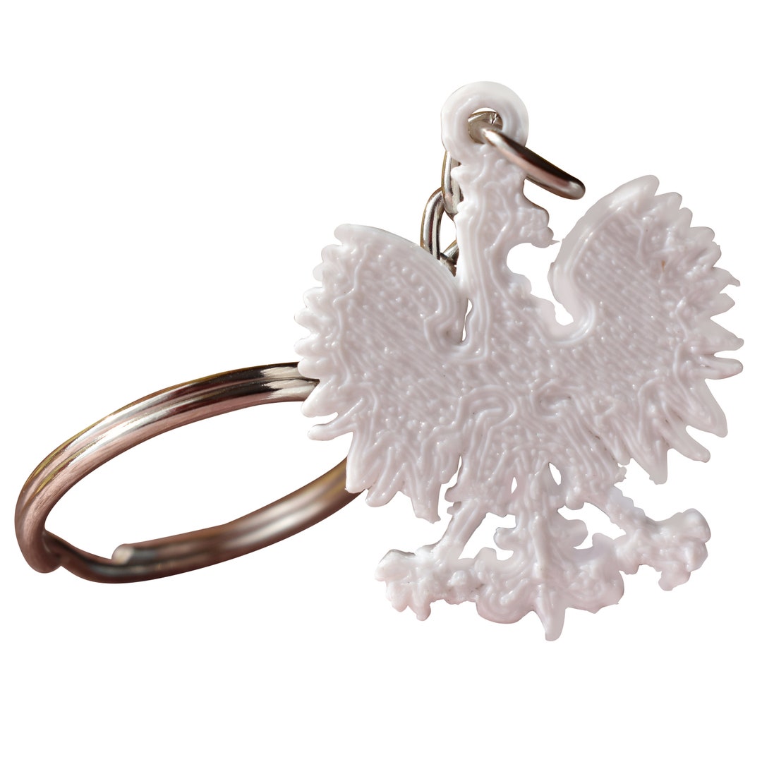 Polish Eagle Keychain - Small - 3D Printed Keyring - Zipper Pull Charm ...
