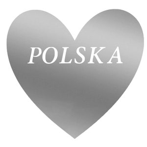 I Love Polska Heart Decal Sticker Poland - Etsy