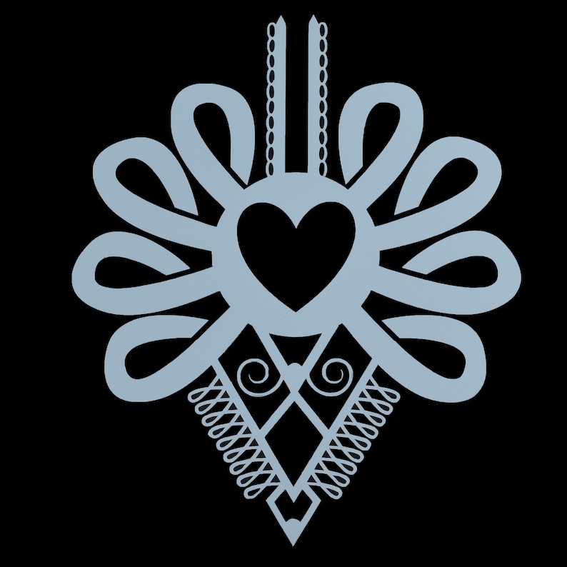 Heart Parzenica Polish Highlander Symbol Crest Decal Sticker Polska ...