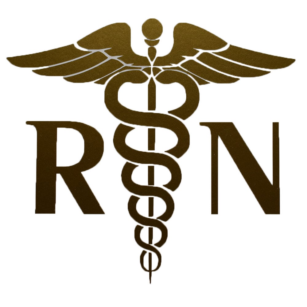 Registered Nurse RN Decal Sticker - Etsy