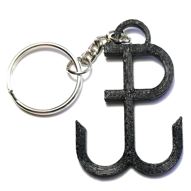 Kotwica 3D Printed Keyring - Small - Polish Souvenir - Poland Keychain ...