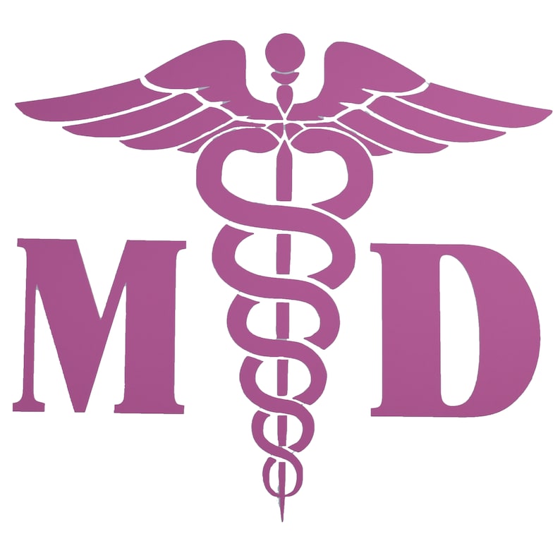 Medical Doctor MD Decal Sticker - Etsy