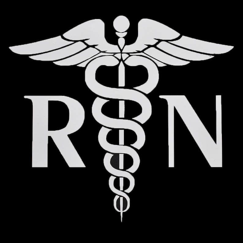 Registered Nurse RN Decal Sticker - Etsy