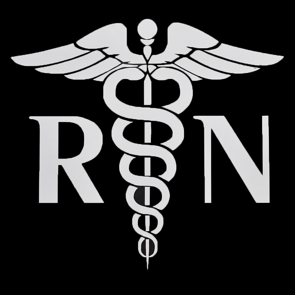 Registered Nurse RN Decal Sticker - Etsy