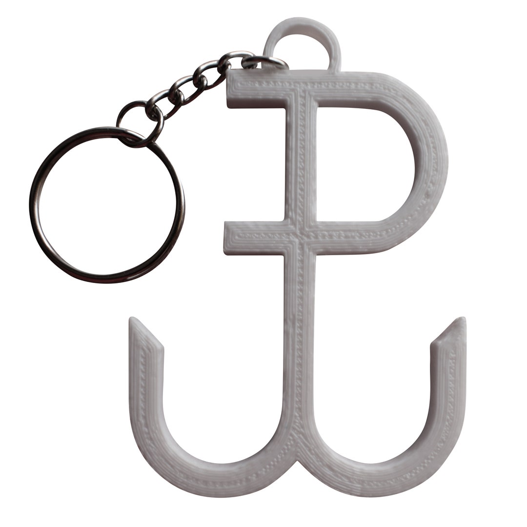 Kotwica 3D Printed Keyring - Medium - Polish Souvenir - Poland Keychain ...