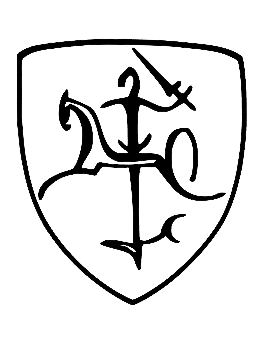 Lithuanian Coat of Arms Decal Simple Vytis Lithuanian Lietuva - Etsy