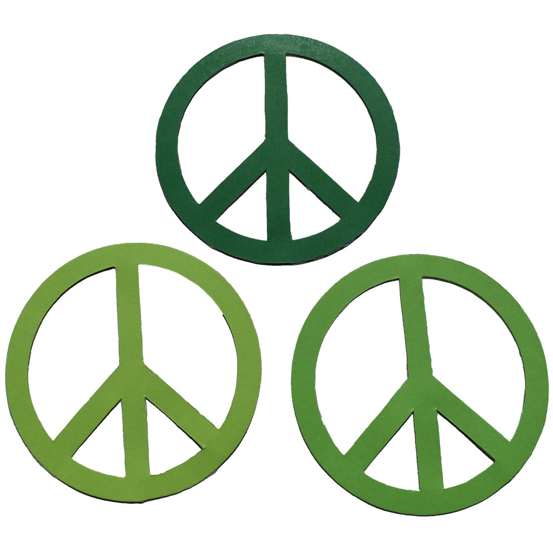 Laminated Construction Paper Peace Sign Tri-color 3 Pack - Etsy
