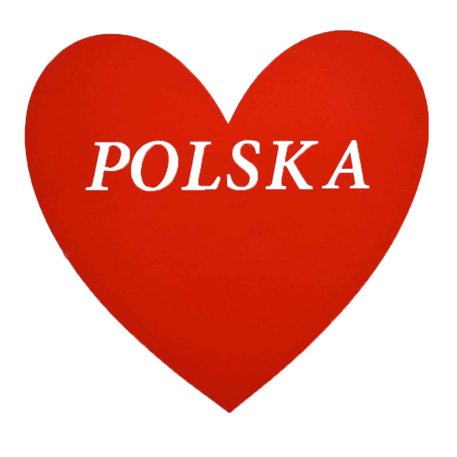 I Love Polska Heart Decal Sticker Poland - Etsy