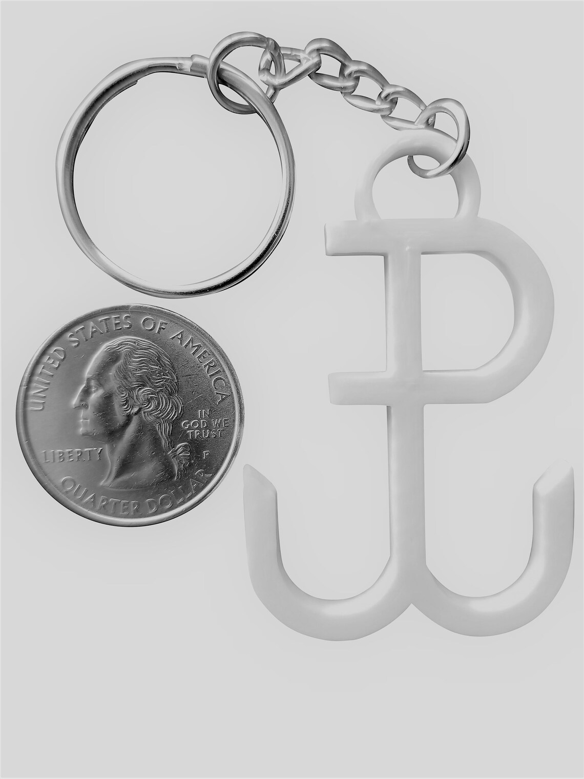 Kotwica 3D Printed Keyring Small Polish Souvenir Poland Keychain Purse ...