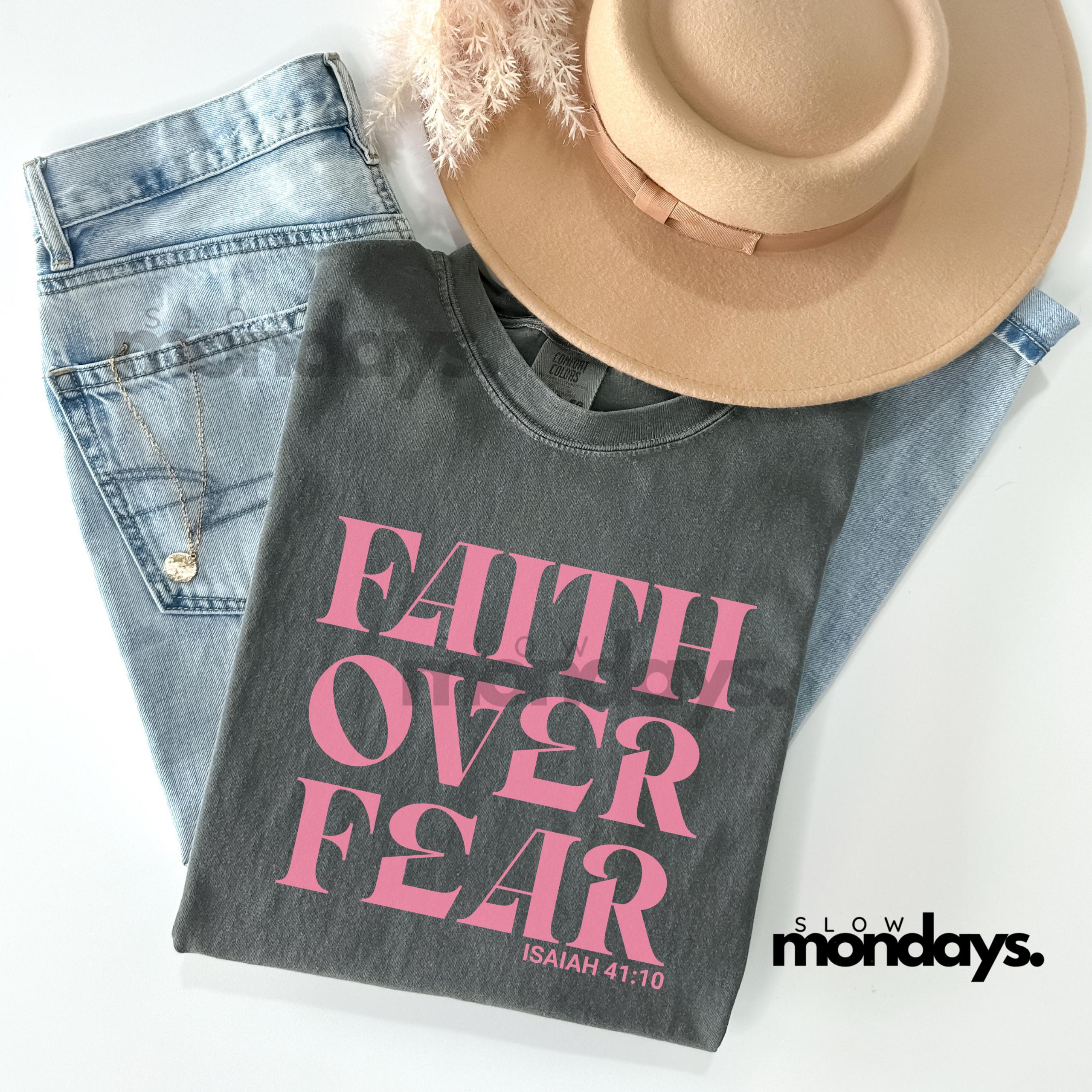 Faith Over Fear Png, Png Download, Faith, Fear, Christian Png, Tshirt ...