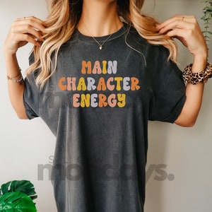 Main Character Energy Png, Retro Png, Sublimation Designs, Digital ...