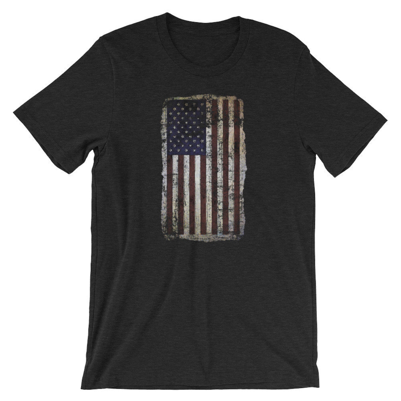 Tattered USA Flag Shirt, American Flag T-shirt, Distressed Flag Shirt ...