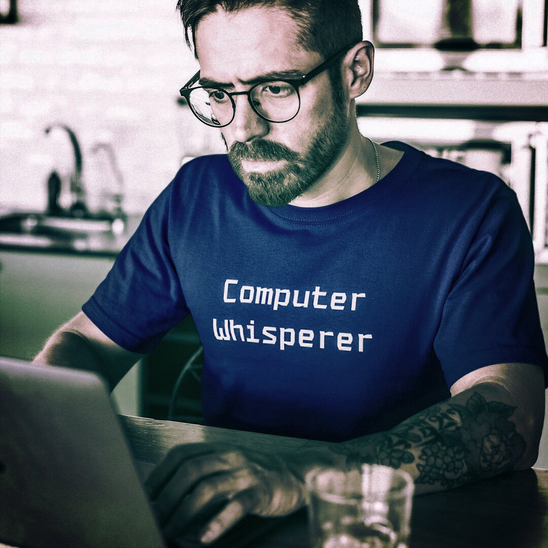 Computer Whisperer T-shirt Funny IT Shirt Computer Tech Shirt Computer ...