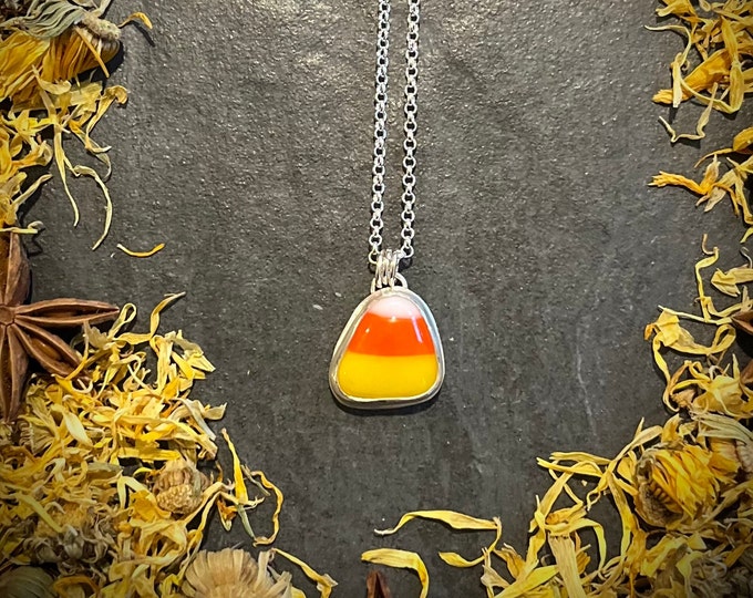 CANDY CORN CHARM or Pendant, Fake Candy Jewelry, Halloween Party - Etsy
