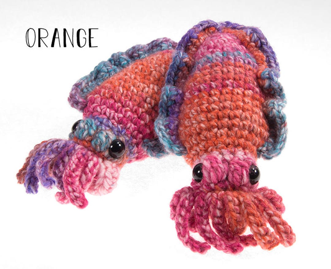 Handmade Cuttlefish Amigurumi Crochet Stuffed Animal Plush Toy - Etsy