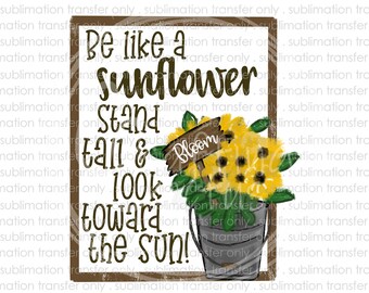 Stand Tall Like a Sunflower - Etsy