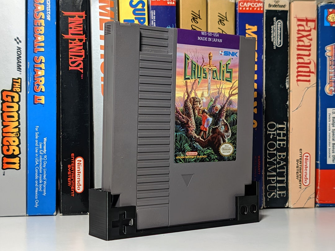 NES Game Cartridge Display Shelf Wall Mount, Functional Art Stand Retro ...