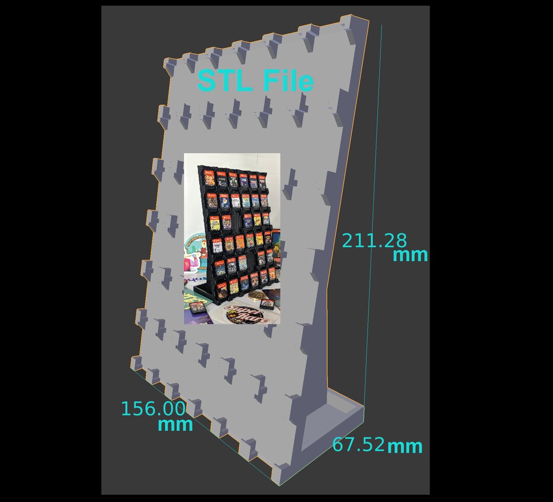 STL File for Switch Cartridge Display Shelf, Organize and Show off Your ...