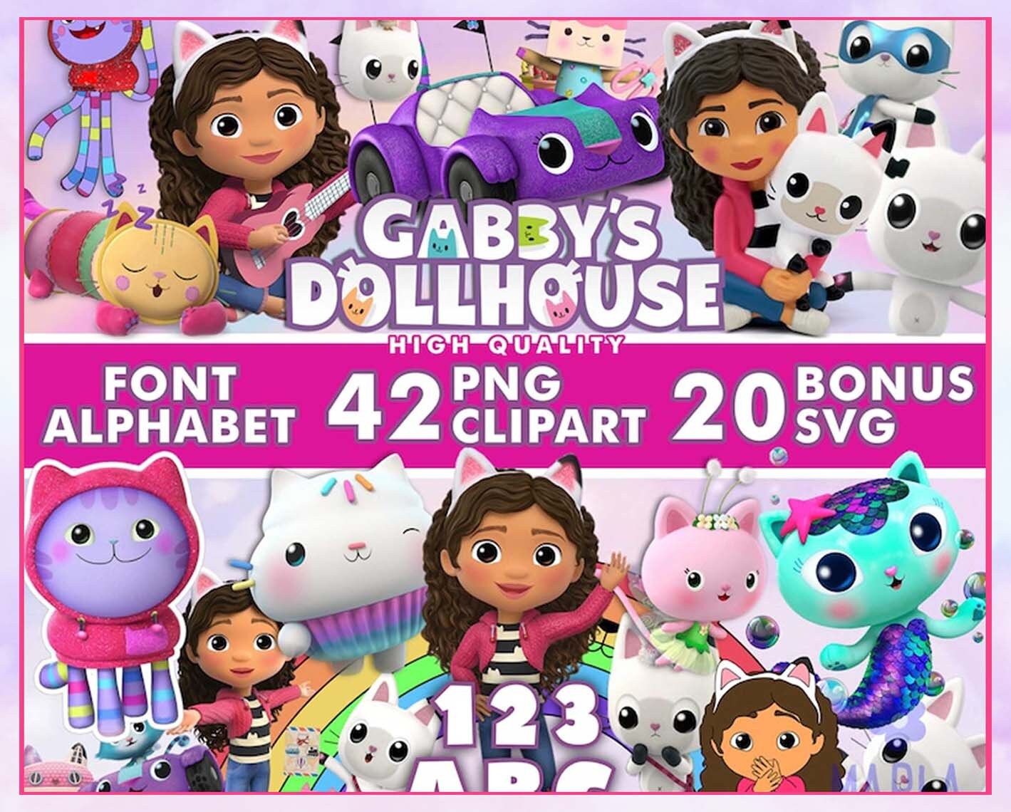 Gabbys Dollhouse PNG, Gabbys Svg Bundle, Gabbys House Png, Gabbys ...