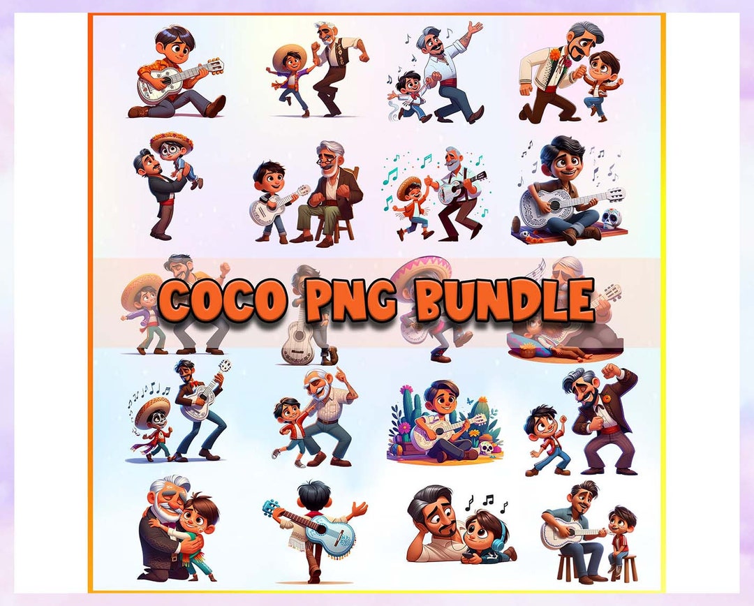 Coco PNG Bundle, Coco Clipart Bundle, Miguel Png Svg, High Quality Coco ...