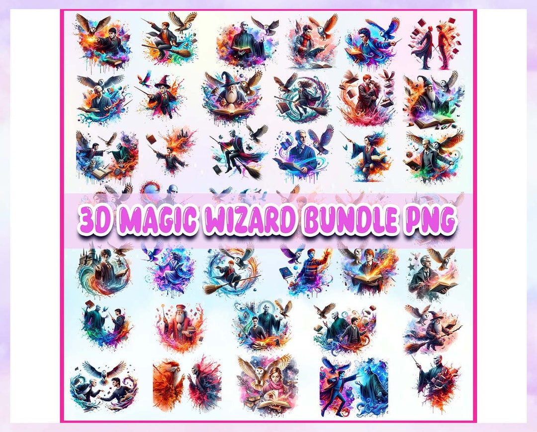 Magic School Clipart Bundle, Magical Clipart PNG SVG, Nursing School Bundl, Magical Witch ...
